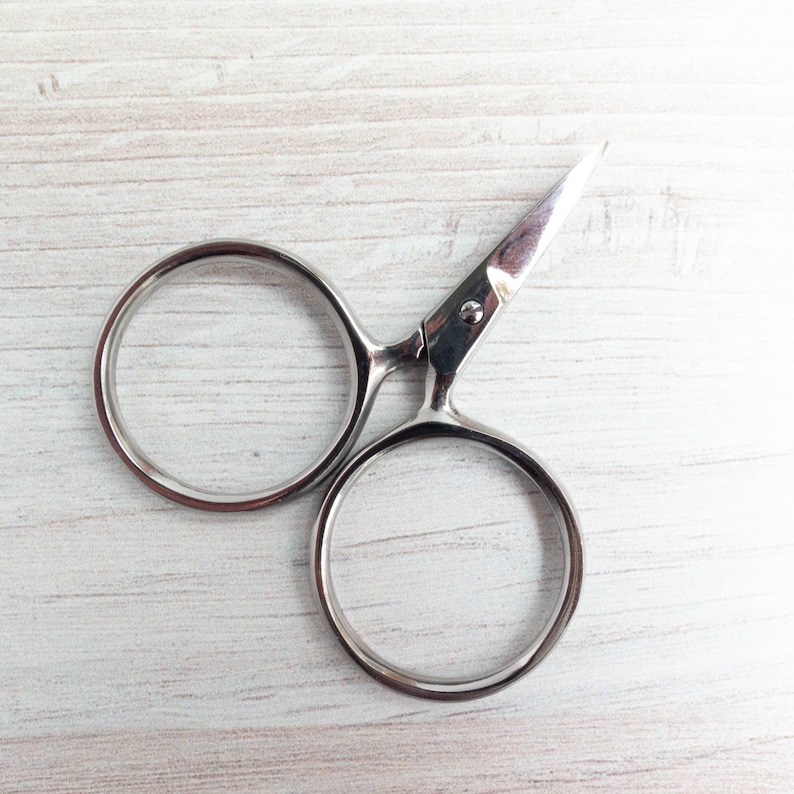 Cute Embroidery Scissors Small Silver Scissors Modern | Etsy
