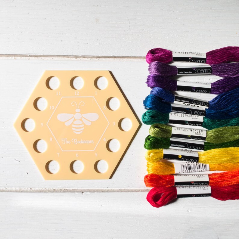 Bee Thread Organizer Honeycomb Plastic Embroidery Floss - Etsy