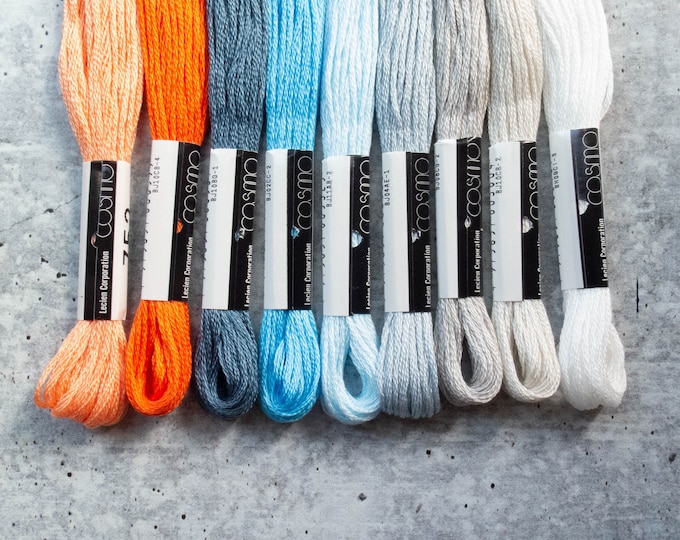 Cosmo Lecien Embroidery Floss Set | Premium Quality Japanese Embroidery ...