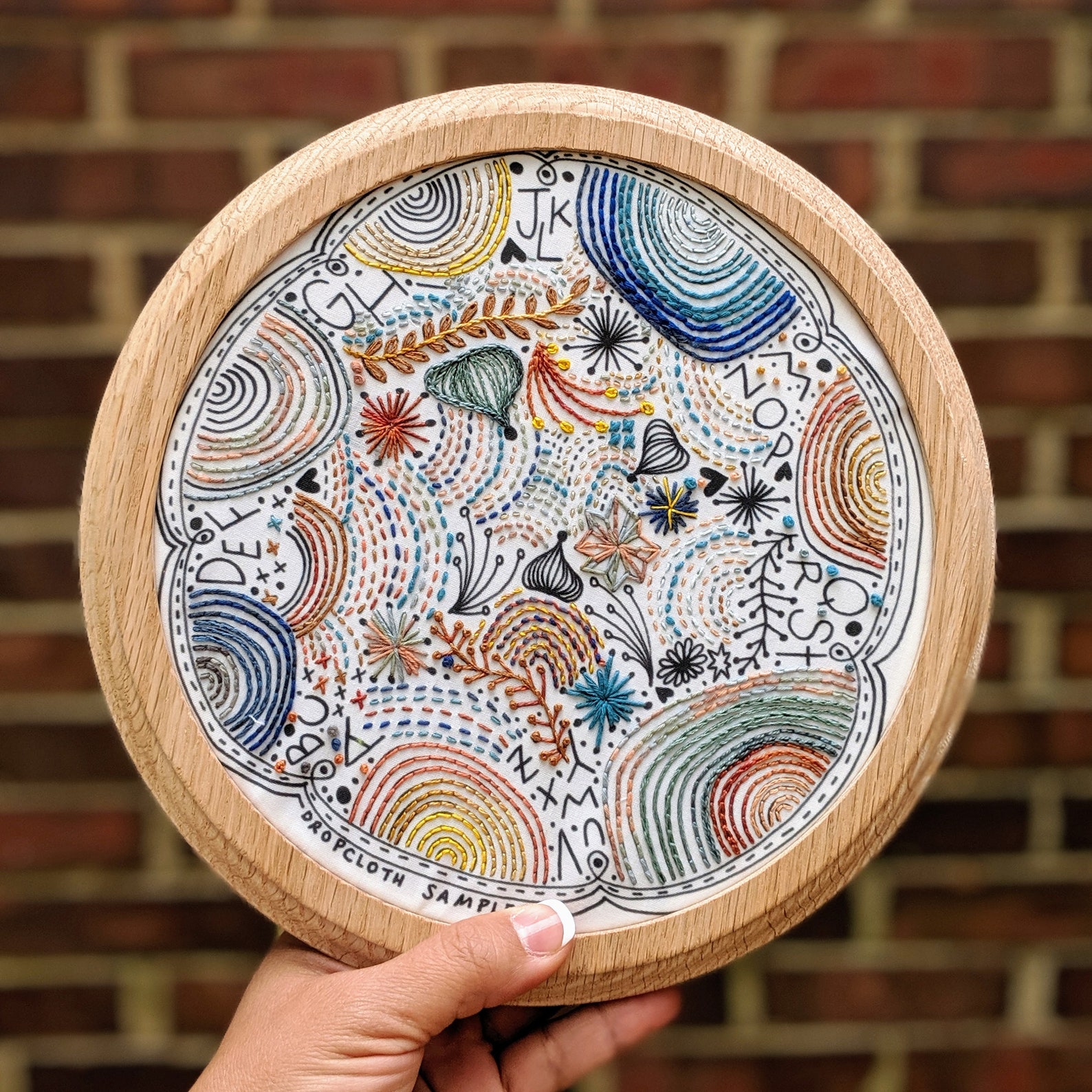 Hand Embroidery Pattern Dropcloth Samplers Pre-printed - Etsy