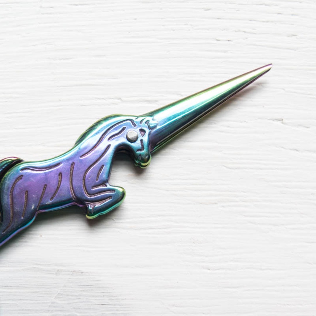 Rainbow Unicorn Embroidery Scissors Small Rainbow Scissors, Modern ...