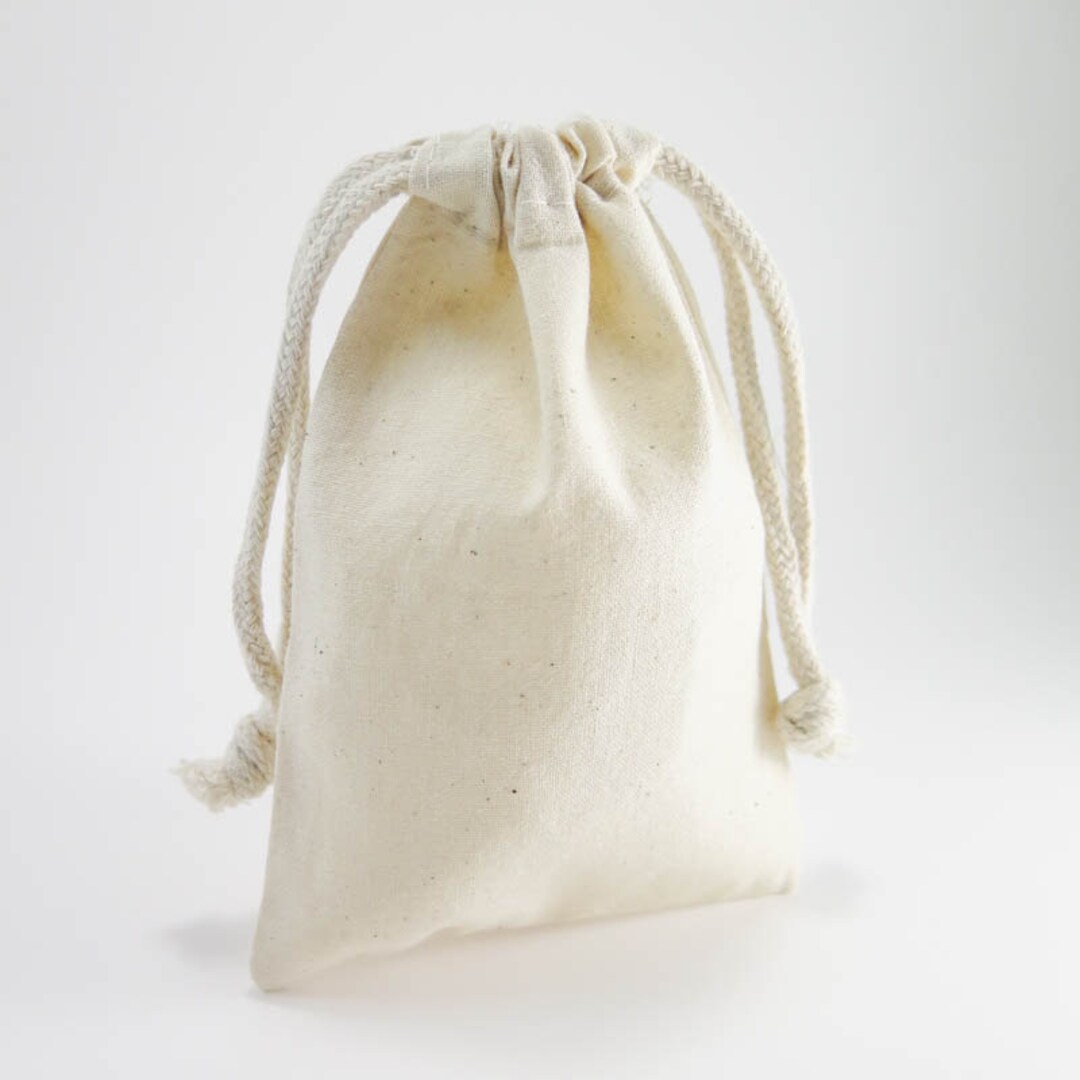 Muslin Bags | 10 Medium Cotton Muslin Bags Pouches (4 by 6 Inch) for ...