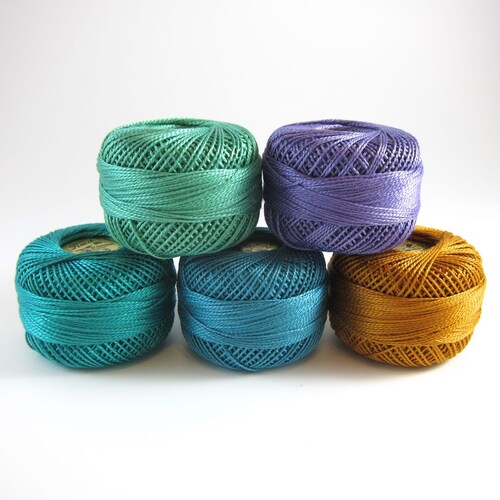 Perle Cotton Thread Set Size 8 Finca Pearl Cotton by - Etsy
