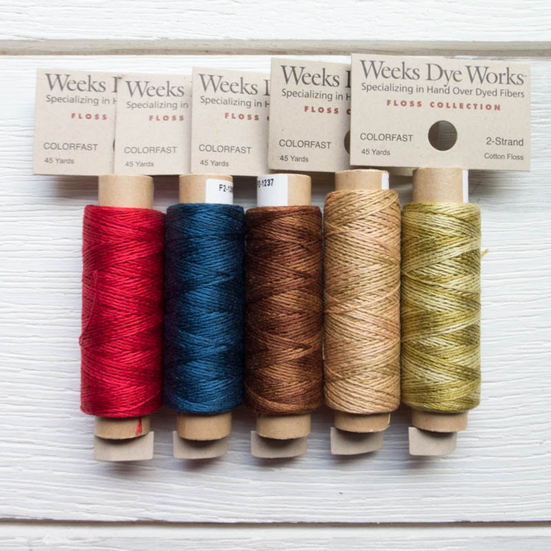 Embroidery Floss Set | Weeks Dye Works Hand Over-dyed 2-strand ...