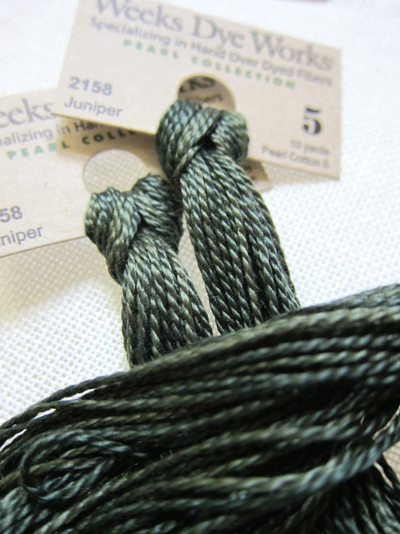 Pearl Cotton Thread Weeks Dye Works Hand Over-dyed Pearl | Etsy