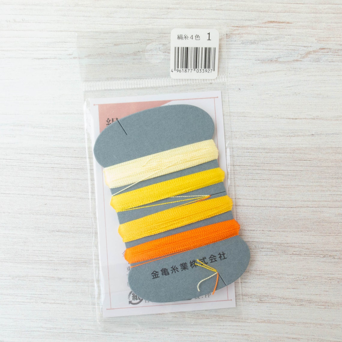 Silk Thread Set | Kinkame Japanese Silk Floss Cards With 4 Colors per ...
