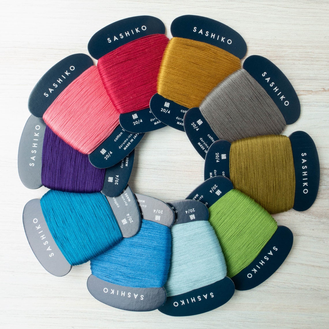 Sashiko Thread Set Collection of Daruma Thin Sashiko Thread | Etsy