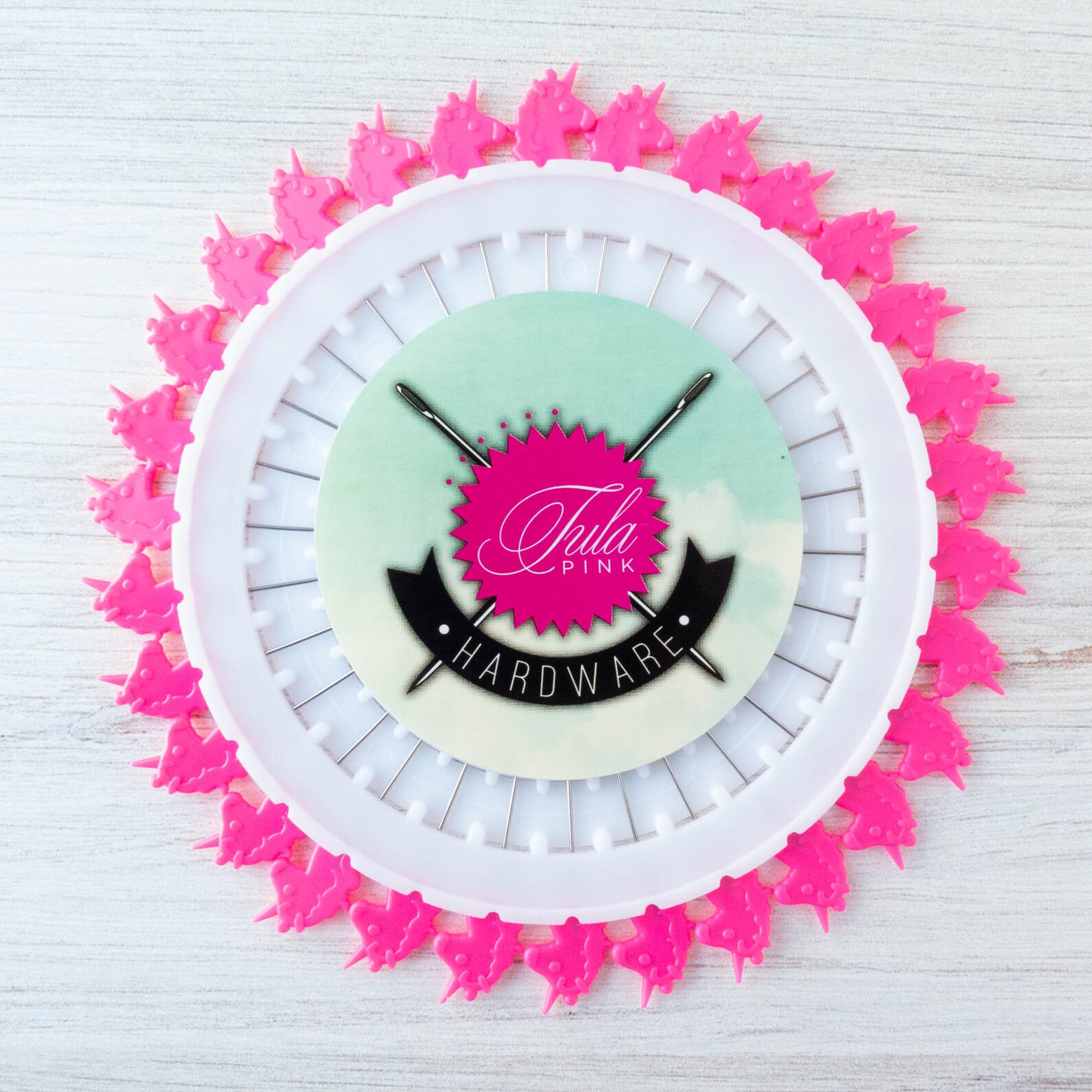 Tula Pink Unicorn Straight Pins Sewing Pins With Hot Pink | Etsy