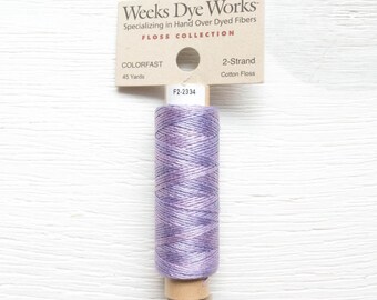 Embroidery Floss Weeks Dye Works Hand Over-dyed 2-strand Embroidery ...
