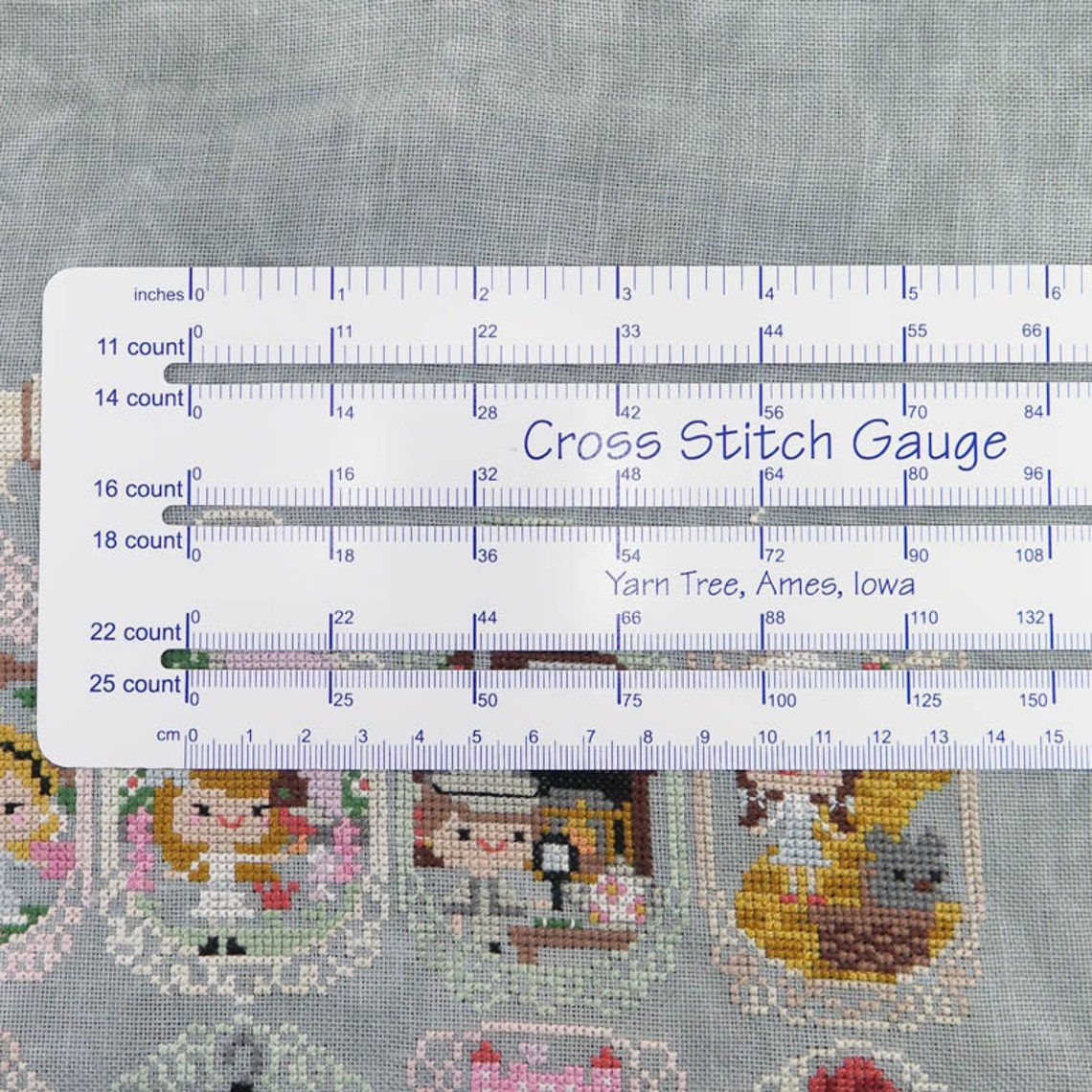 Cross Stitch Gauge | Counted Cross Stitch Ruler, Fabric Count Finder ...