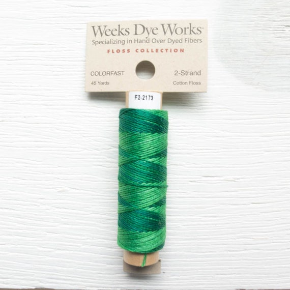 Embroidery Floss Weeks Dye Works Hand Over-dyed 2-strand - Etsy