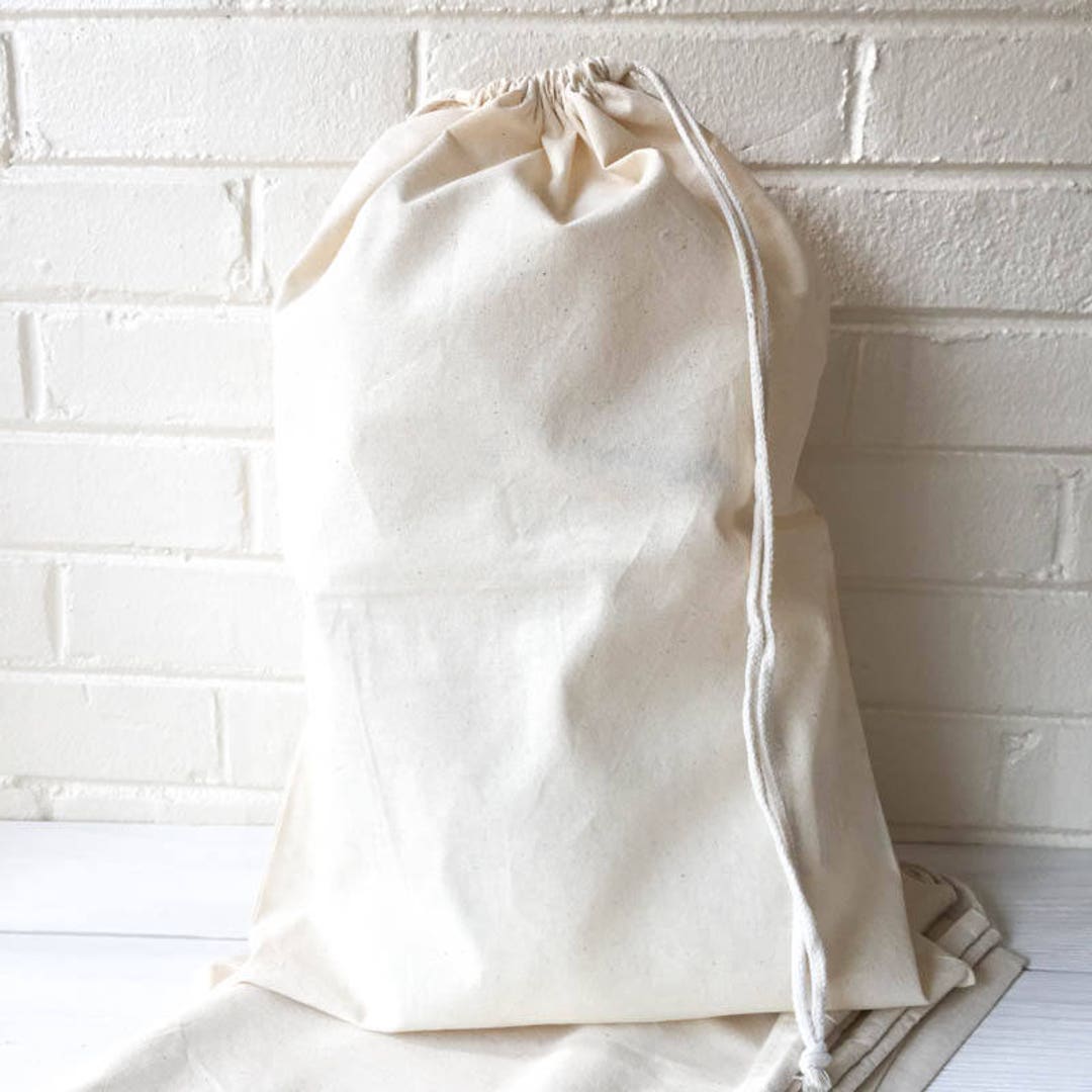 14" X 20" Muslin Pouch | Extra Large Muslin Sack - Blank Cotton Muslin ...