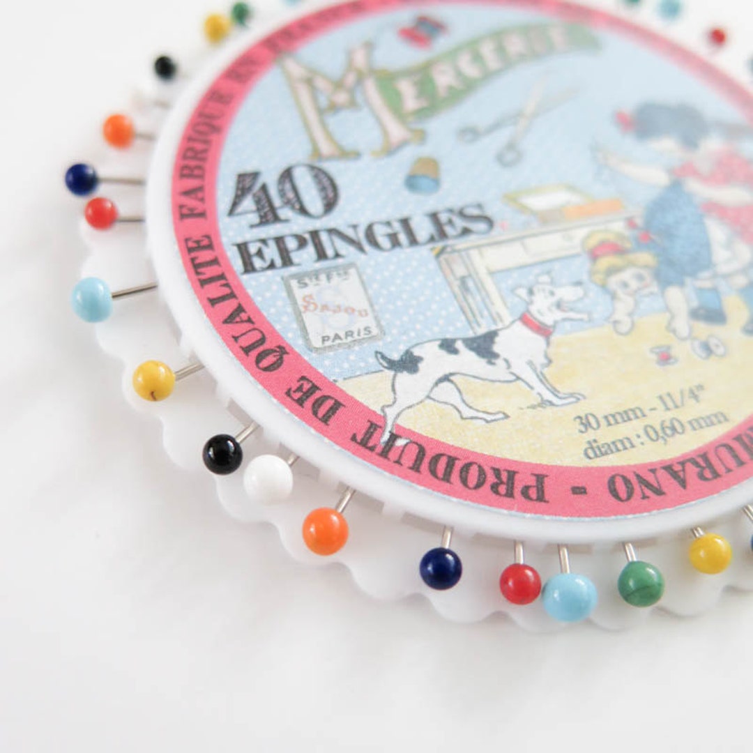 Glass Headpins | Glass Head Pins, Sewing Pins, Pin Rosette for Sewing ...