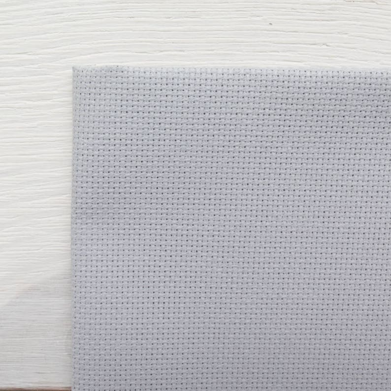 16 Count Aida Cloth Cross Stitch Fabric | Grey Cross Stitch Aida Fabric ...