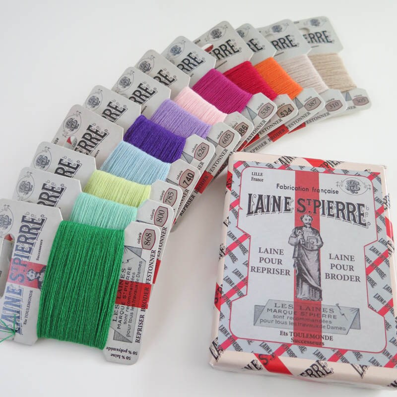 Wool Embroidery Floss | 12 Color Laine St. Pierre French Wool ...