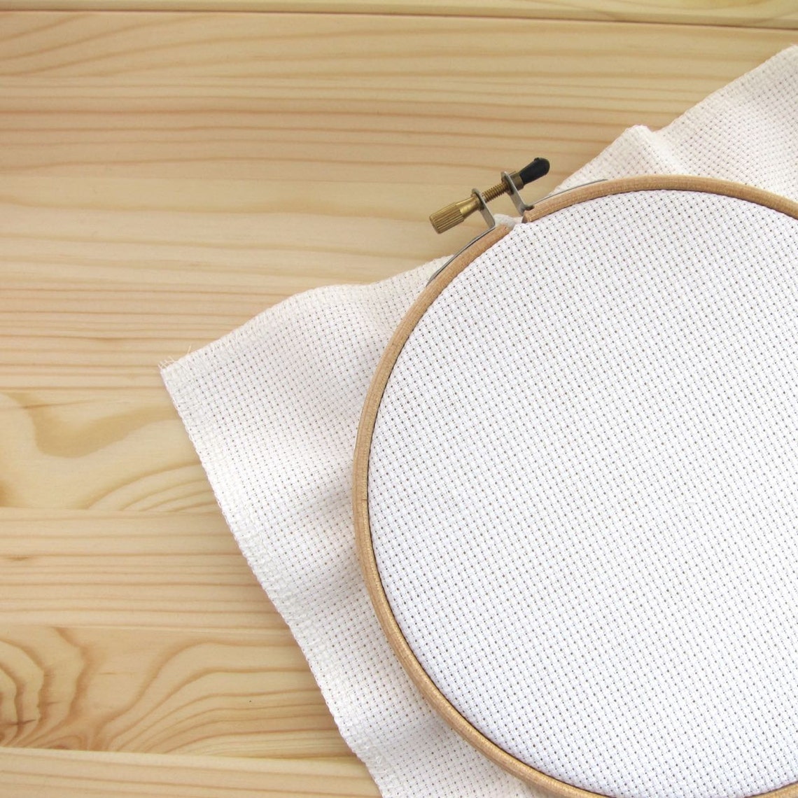 White Aida Cloth 16 Countt Cross Stitch Fabric | 100% Cotton Aida ...