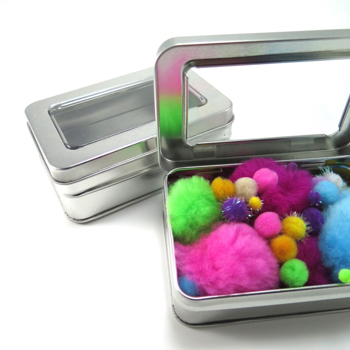 Rectangular Mint Tins With Window Lid | 4.25 Inch (11 Cm) Medium ...