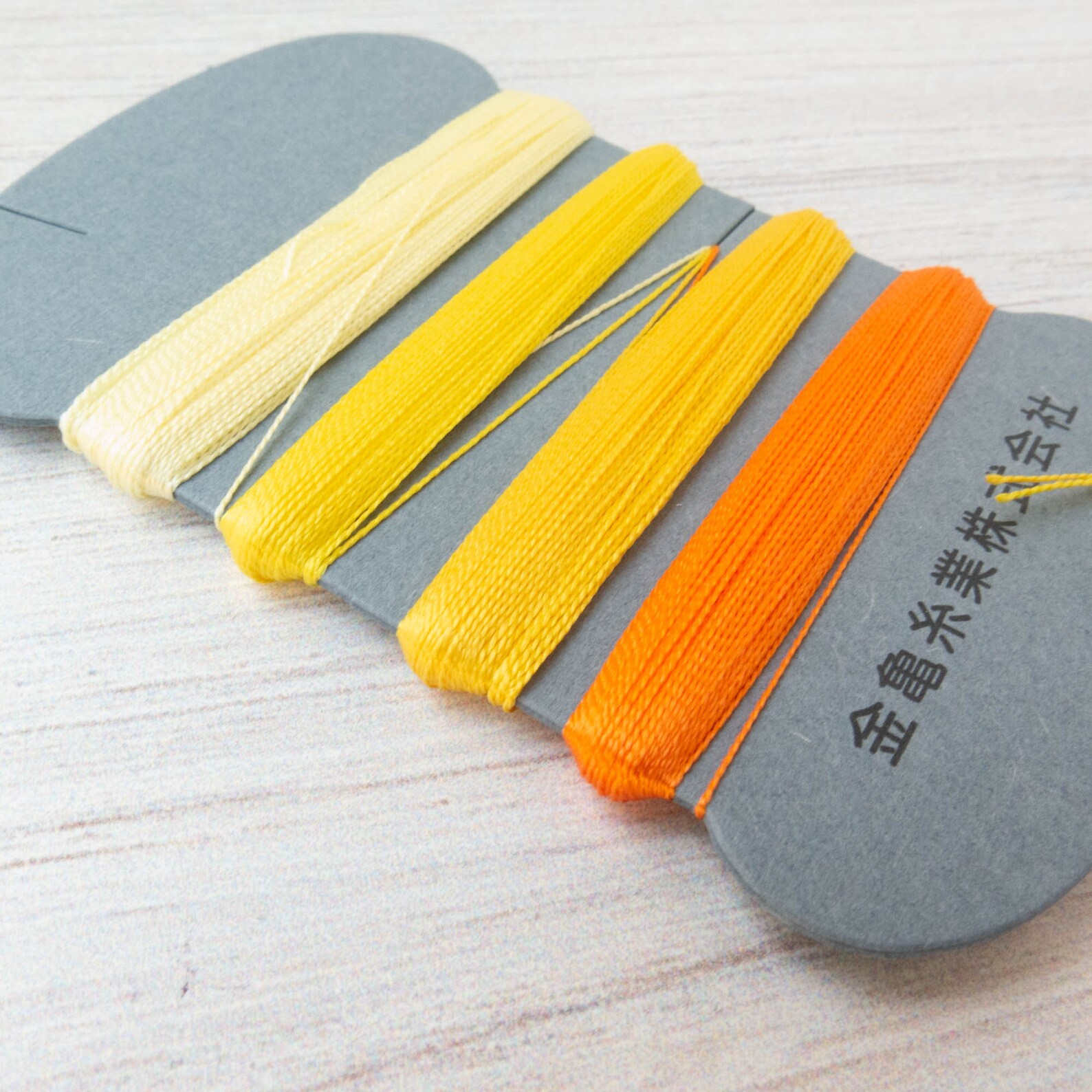 Silk Thread Set | Kinkame Japanese Silk Floss Cards With 4 Colors per ...