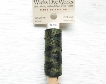 Embroidery Floss Weeks Dye Works Hand Over-dyed 2-strand Embroidery ...