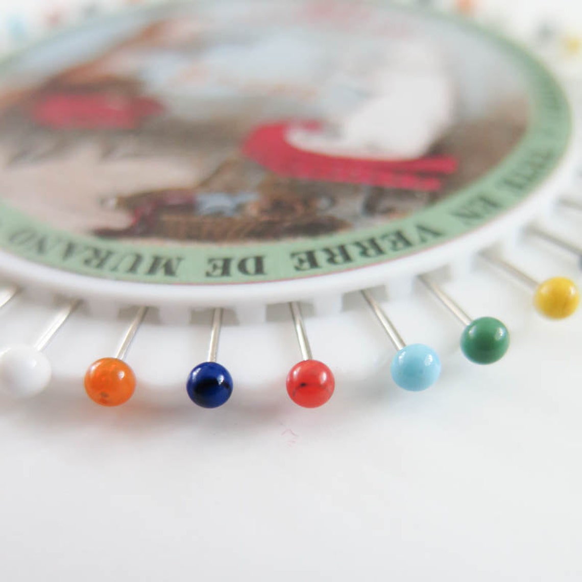 Glass Head Pins Glass Headpins Sewing Pins Pin Rosette for - Etsy