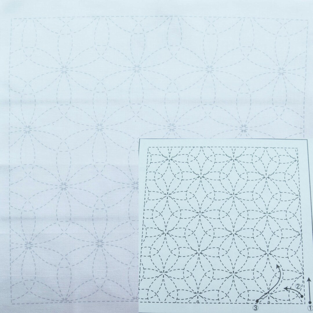 Sashiko Kit | Olympus Sashiko Embroidery Pattern, Traditional Japanese ...