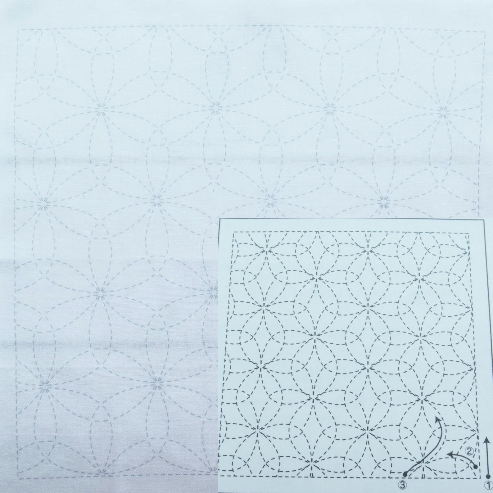 Sashiko Kit Olympus Sashiko Embroidery Pattern Traditional - Etsy