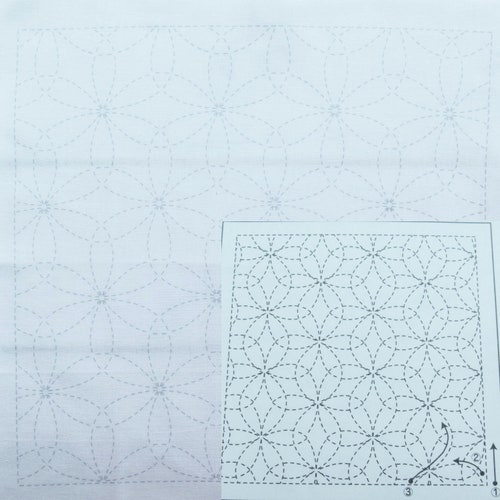 Sashiko Kit Olympus Sashiko Embroidery Pattern Traditional - Etsy