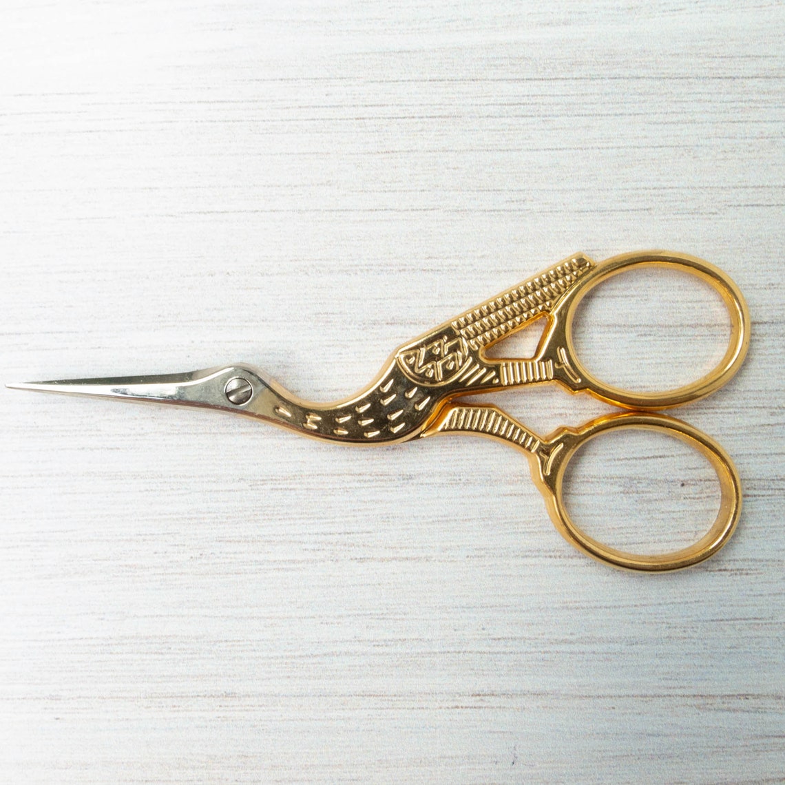 Golden Stork Embroidery Scissors 3.5 Inch Fine Italian | Etsy