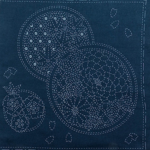 Sashiko Cloth hanabi Hand Printed With Water Soluble - Etsy