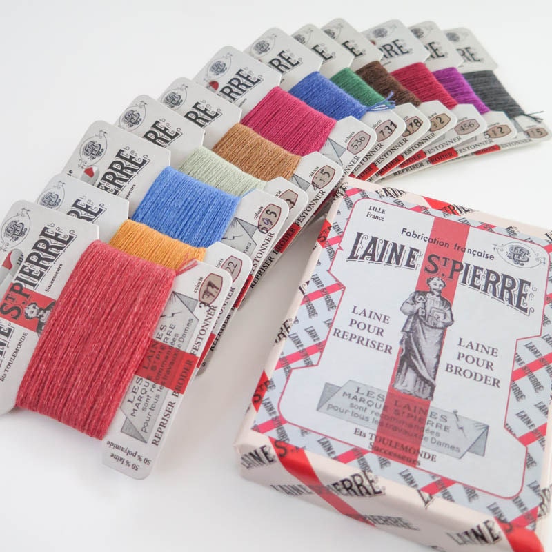 Wool Embroidery Floss | 12 Color Laine St. Pierre French Wool ...