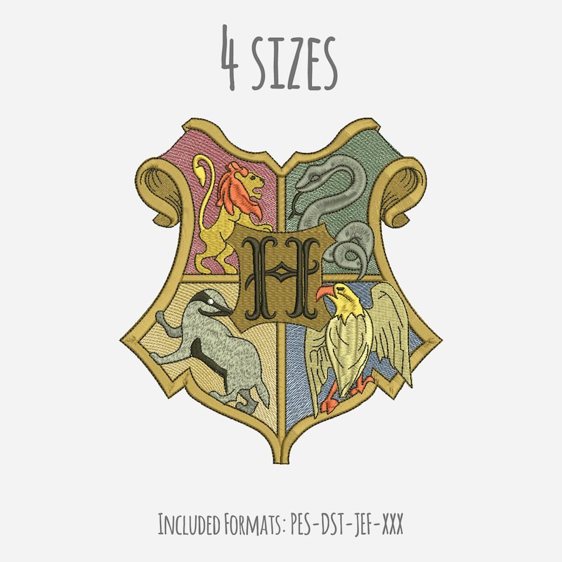 Hogwart House Crests - Etsy
