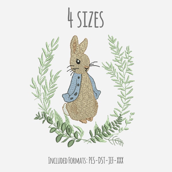 Rabbit Embroidery - Etsy