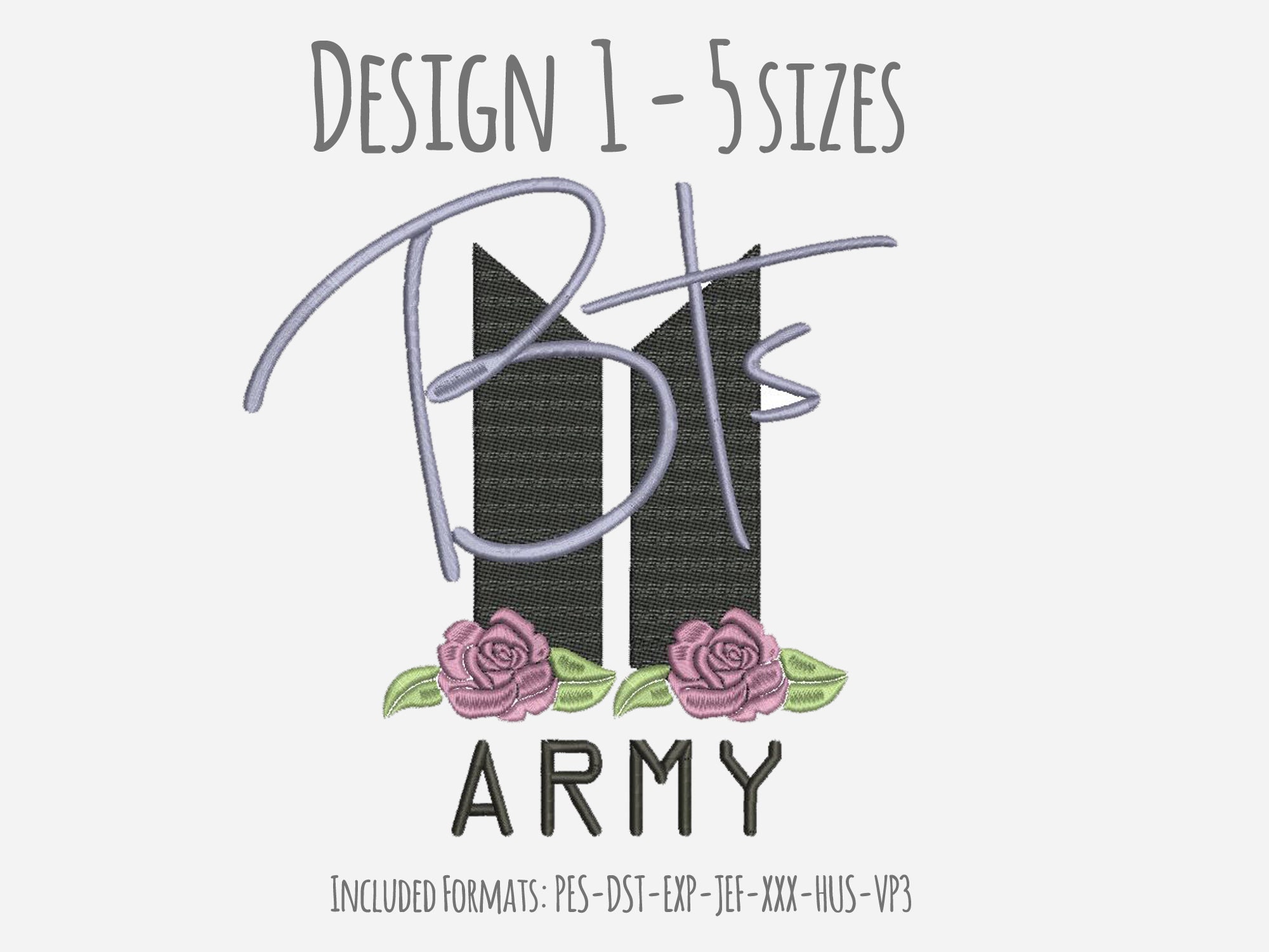 BTS ARMY Logo Embroidery Design Bts Logo Design Kpop - Etsy Australia
