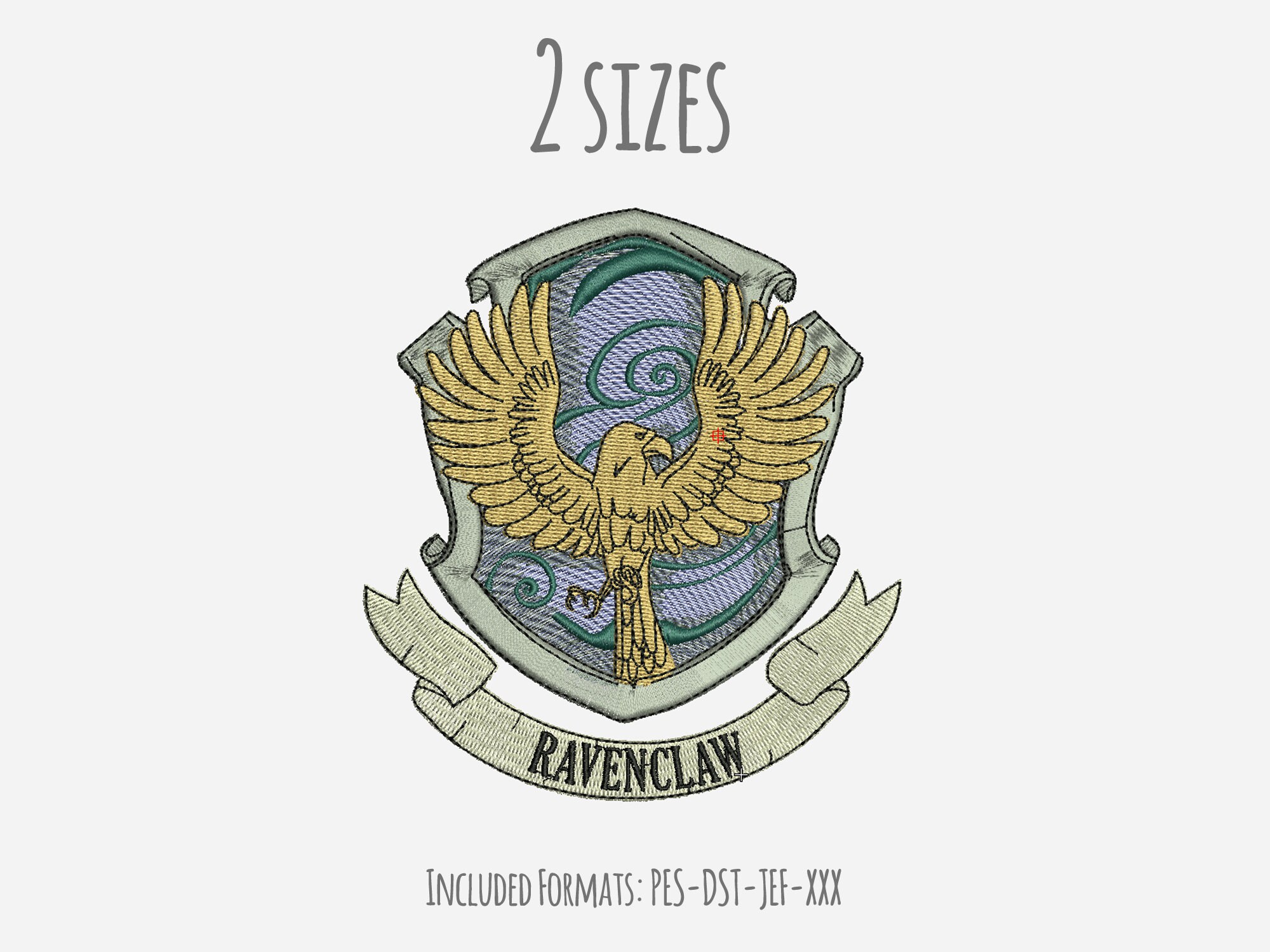 Hogwarts Houses Crest Embroidery Design, Wizard Embroidery Design ...