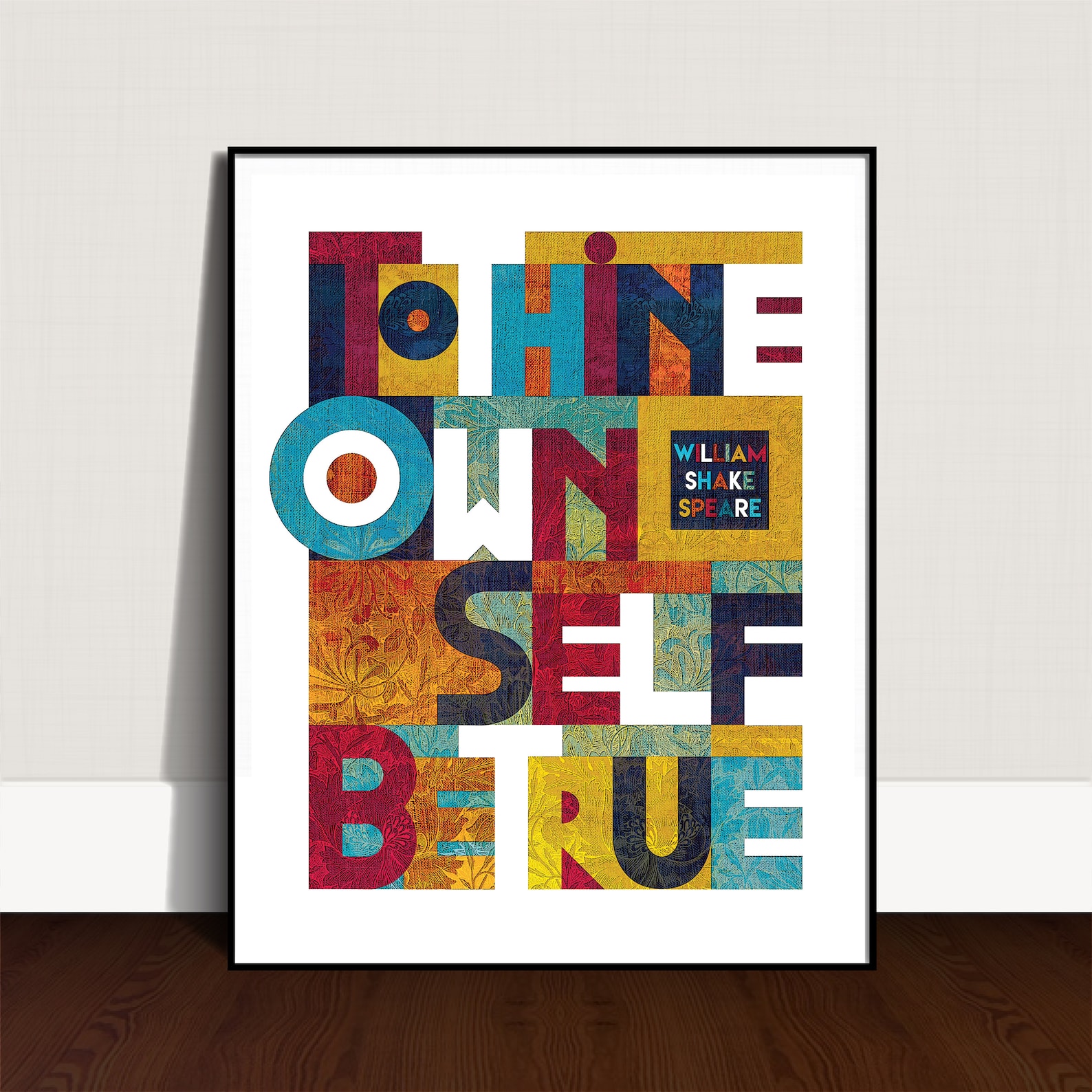 William Shakespeare Quote / to Thine Own Self Be True Art - Etsy