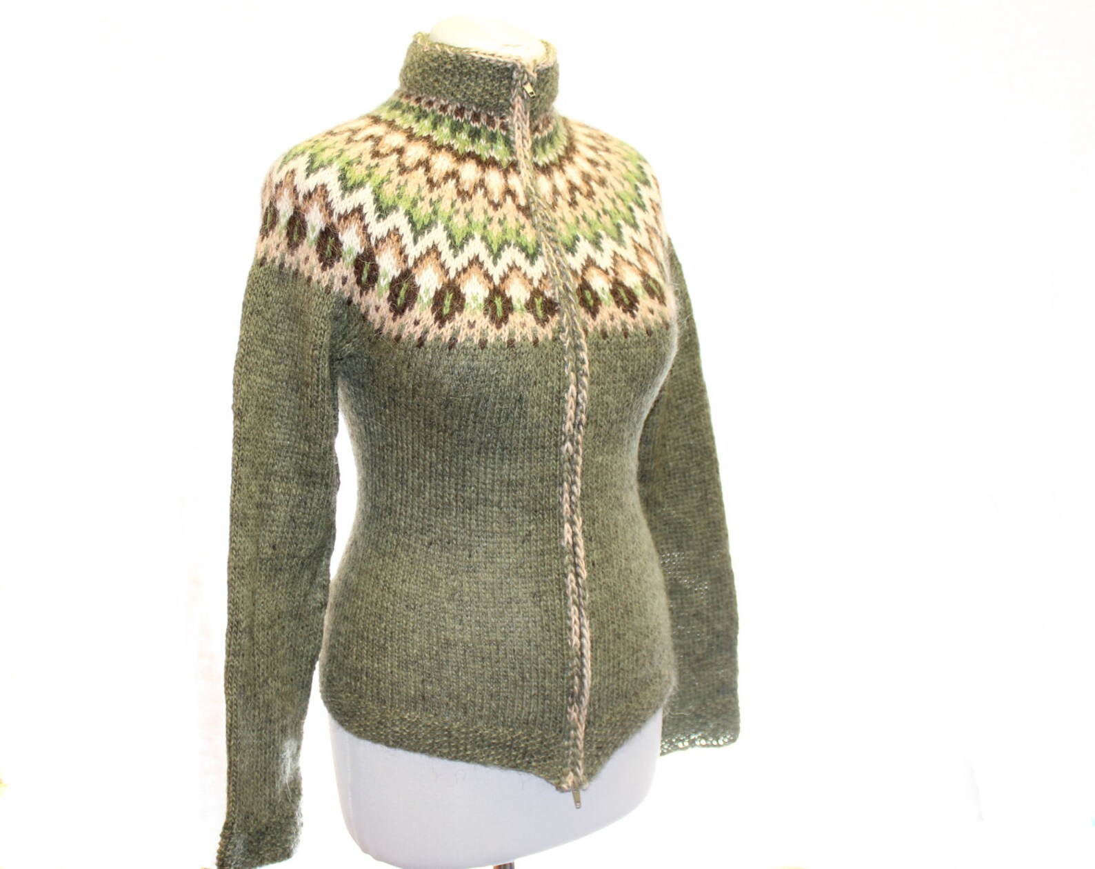 The Knitted Sweater Cardigan the Forest Fairy / | Etsy