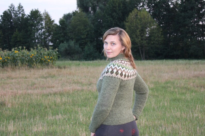 The Knitted Sweater Cardigan the Forest Fairy / - Etsy