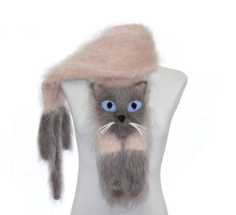 Gestricktes Halstuch Tierhalstuch Katze Schal - Etsy.de