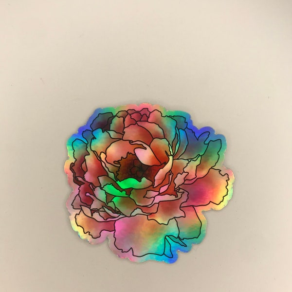 Peony Sticker - Etsy