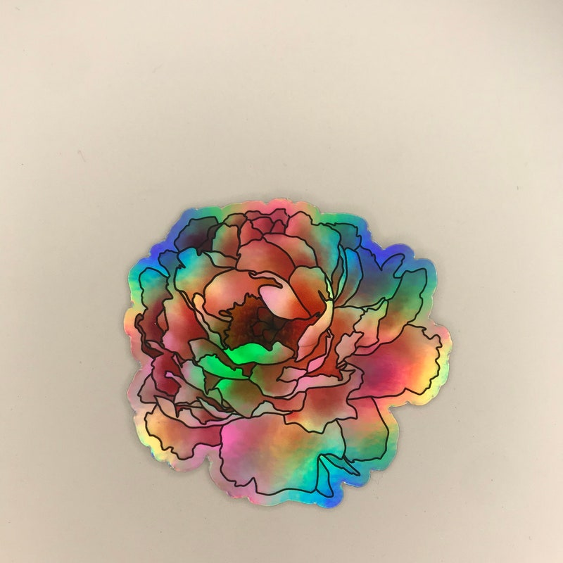Peony Sticker - Etsy