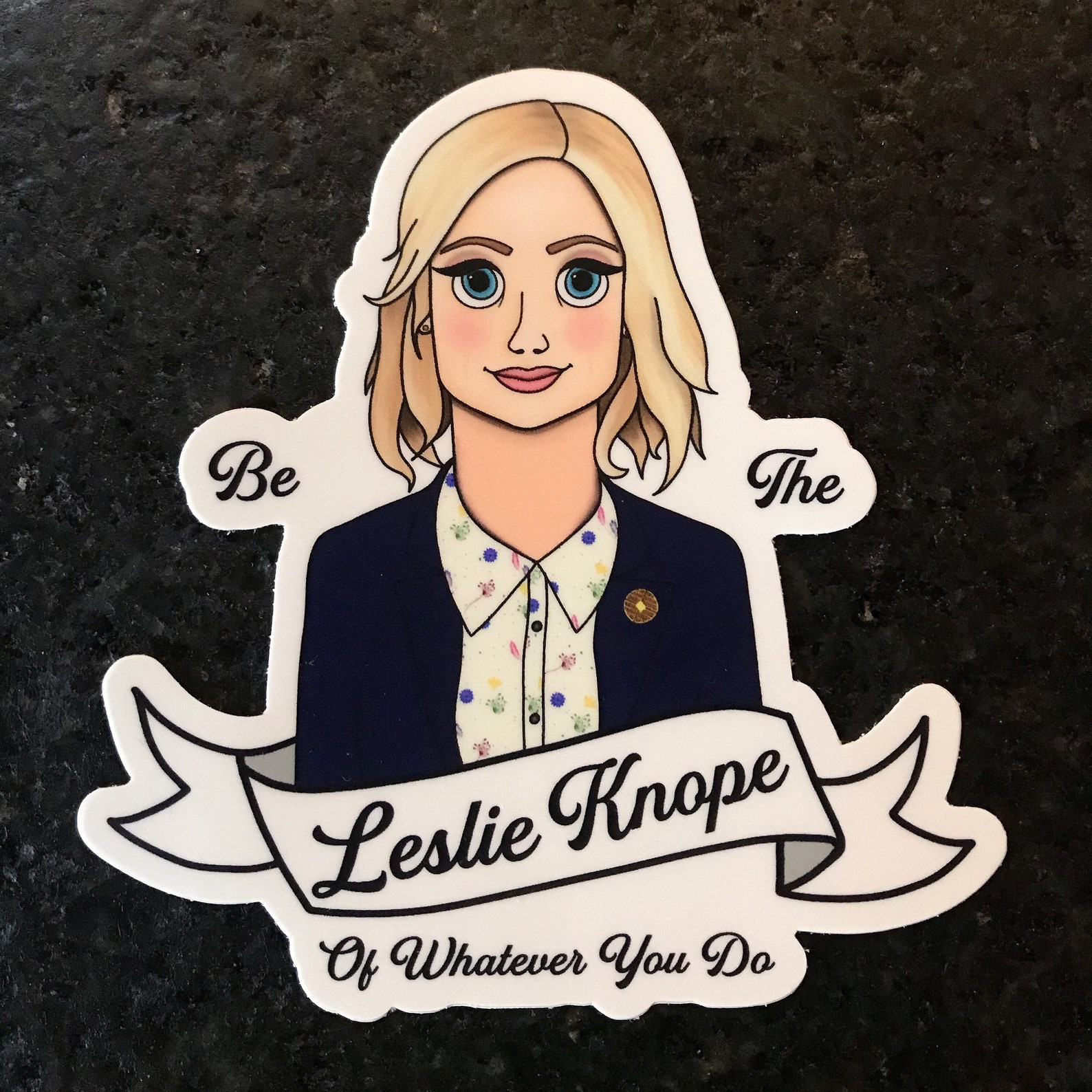 Leslie Knope Parks and Recreation Sticker Waffles Lil - Etsy