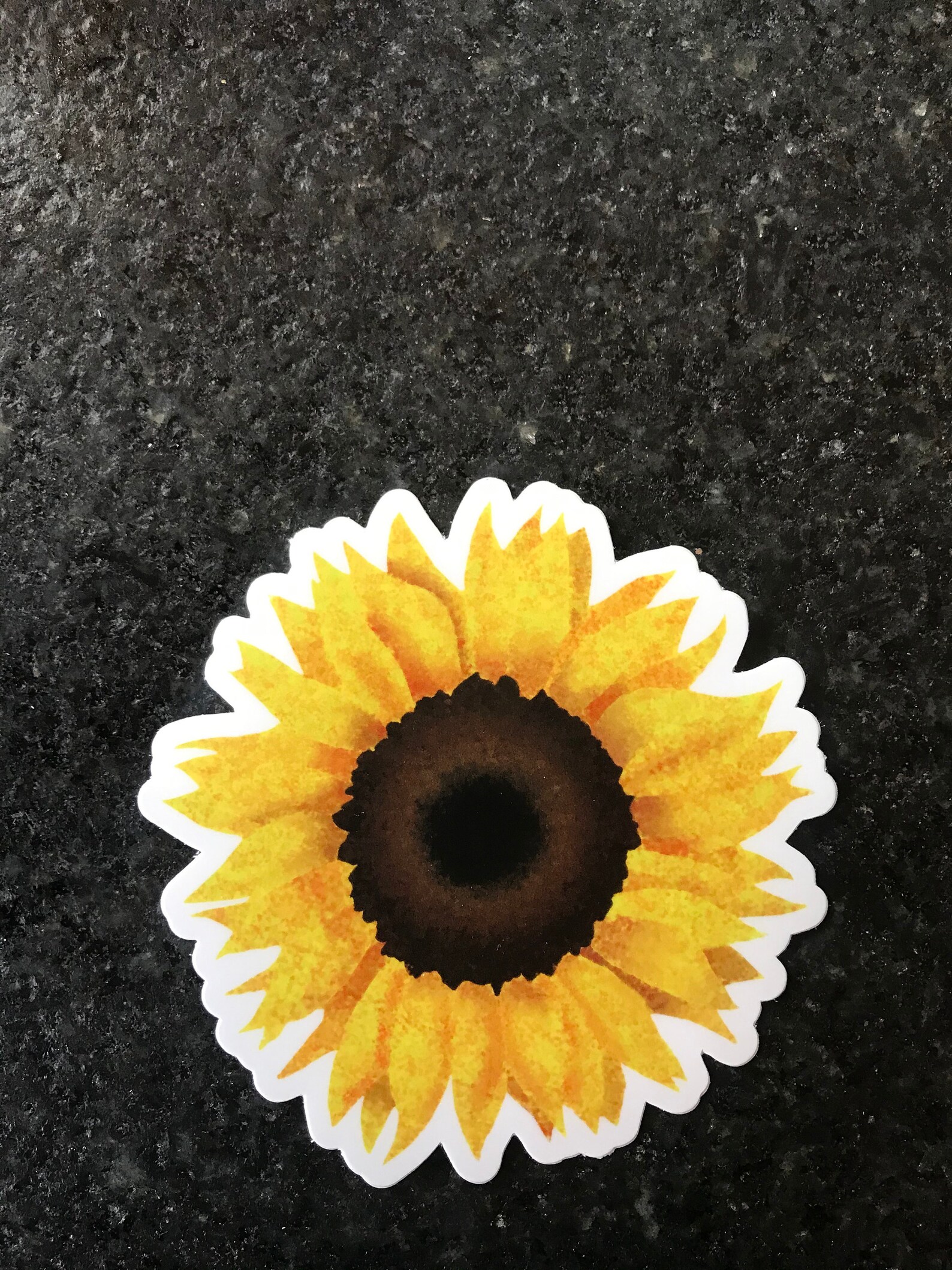 Original Artwork Sunflower Sticker Waterproof | Etsy