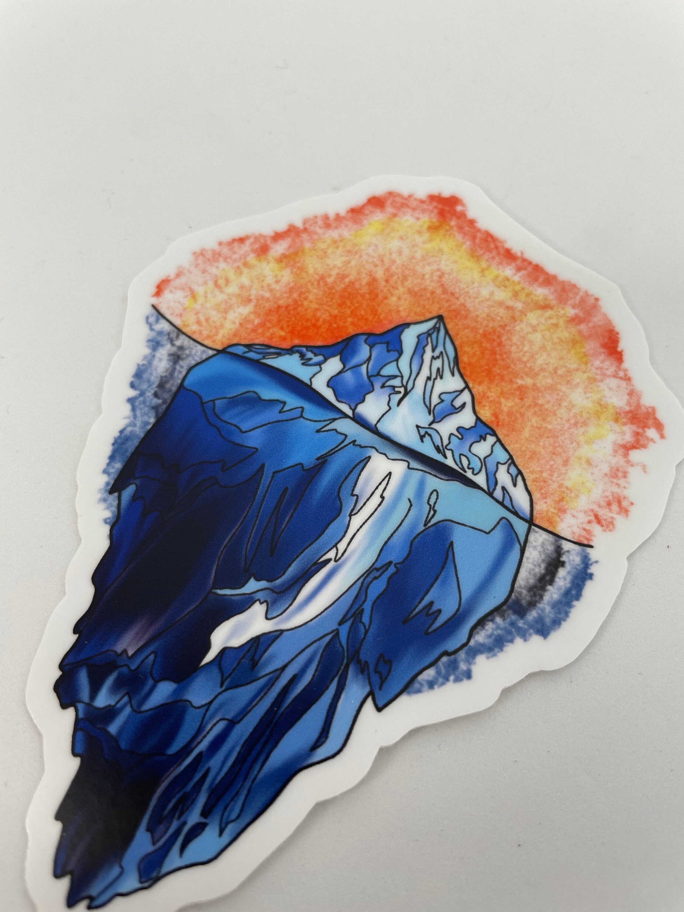Original Art Iceberg Sticker - Etsy