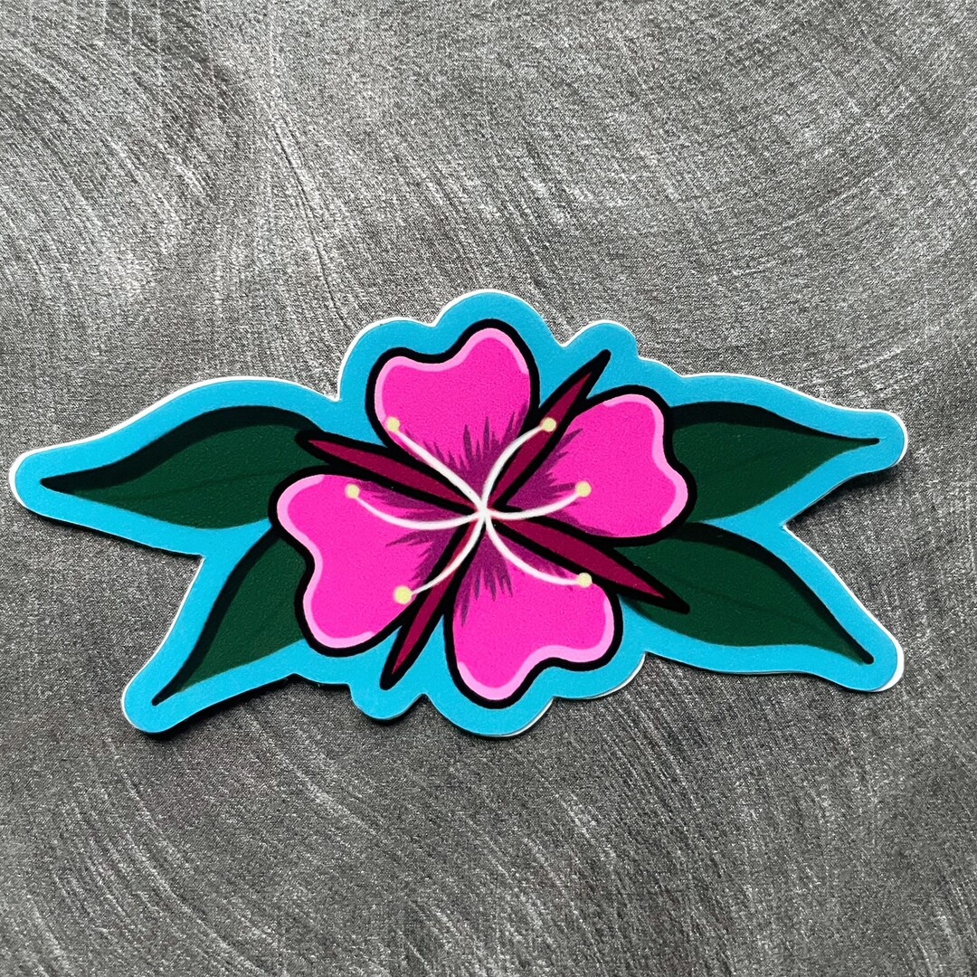 Alaska Fireweed up Close Sticker Waterproof - Etsy