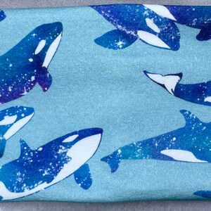Orca Barnacles Grayling Fish Watercolor Headbands Jersey Knit Soft - Etsy