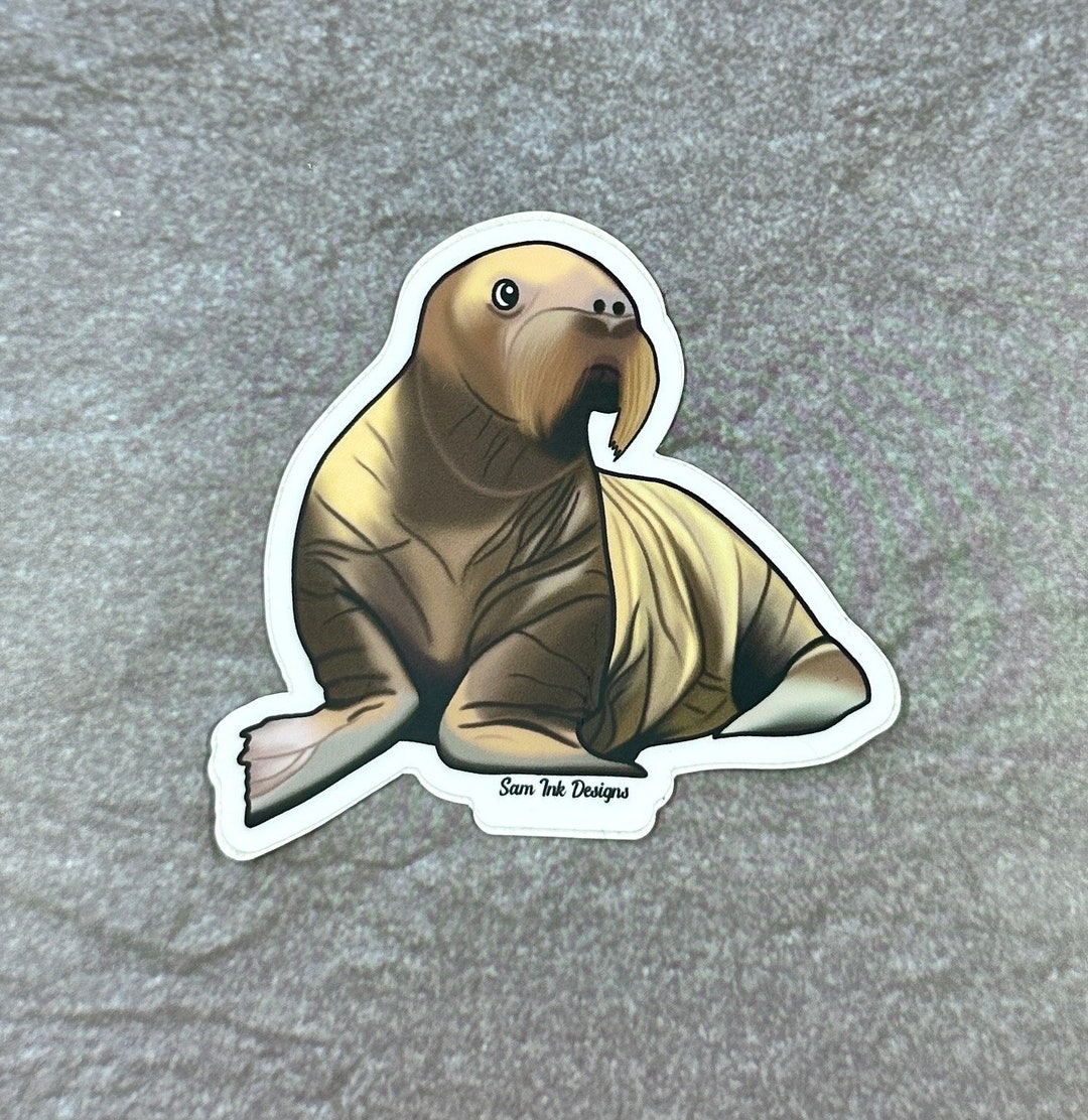 Walrus Sricker Alaska Sea Life Center Walrus Aku Decal - Etsy