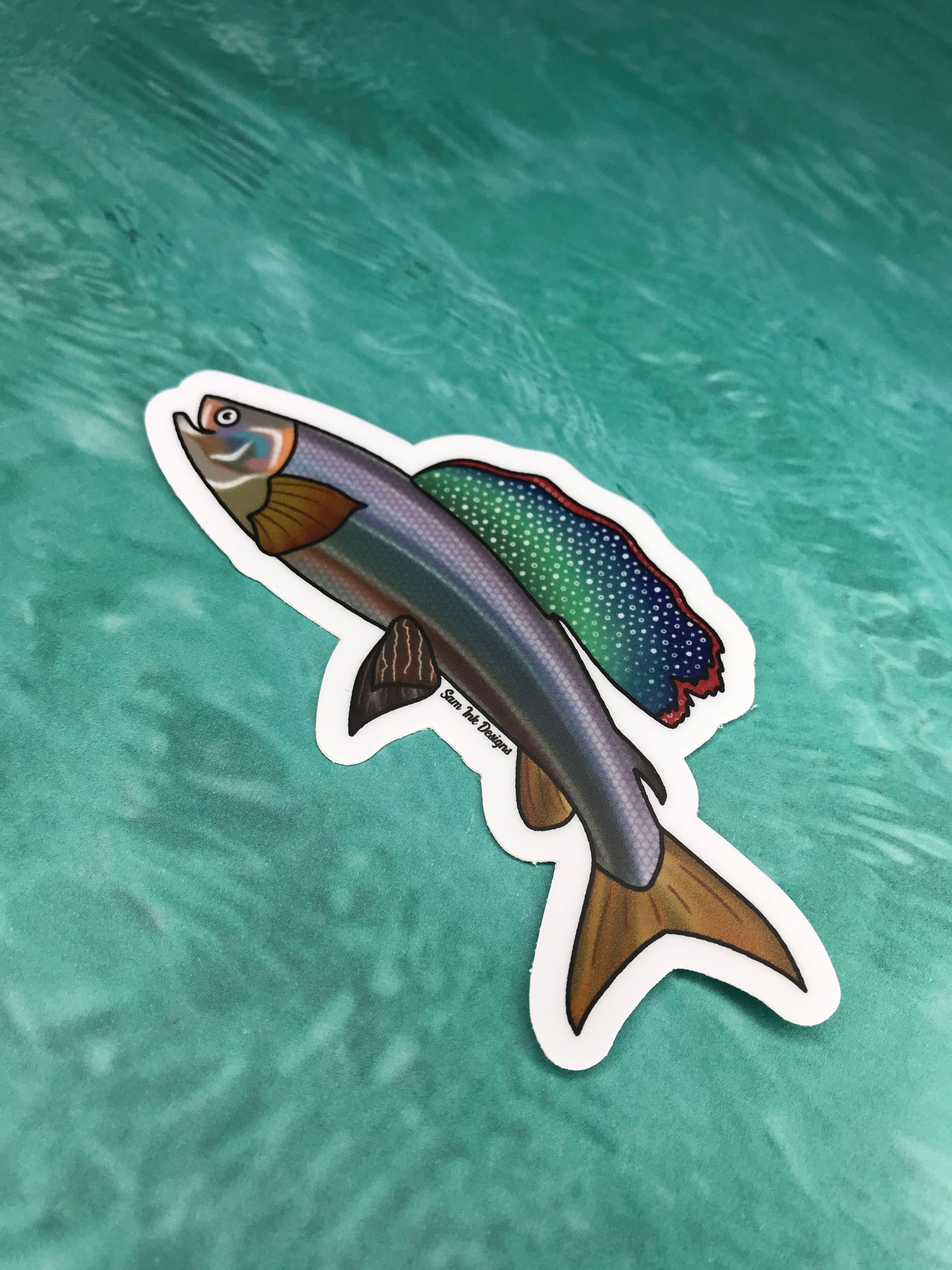 GRAYLING FISH STICKER Alaska Fish Decal Arctic Grayling - Etsy