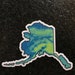 Original Artwork Alaska Topographical Sticker - Etsy