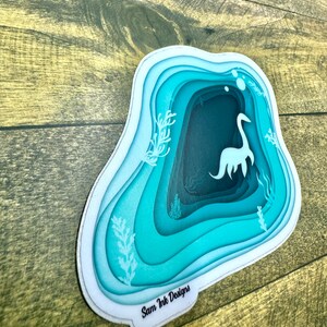Loch Ness Monster Sticker Nessie Artwork – Nessy Lochness Print Art ...