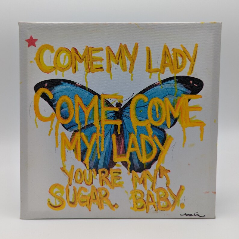 Custom Word Art Paintings - Small Size, Custom Available in Colors ...